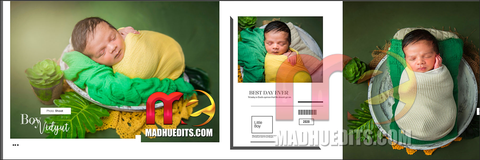 Naming Ceremony Album PSD Files - Download - MadhuEdits