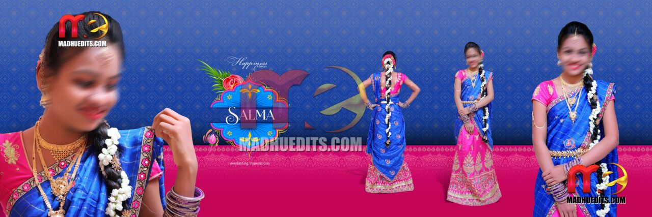 Saree Ceremony Album PSD Templates-2Volumes - MadhuEdits