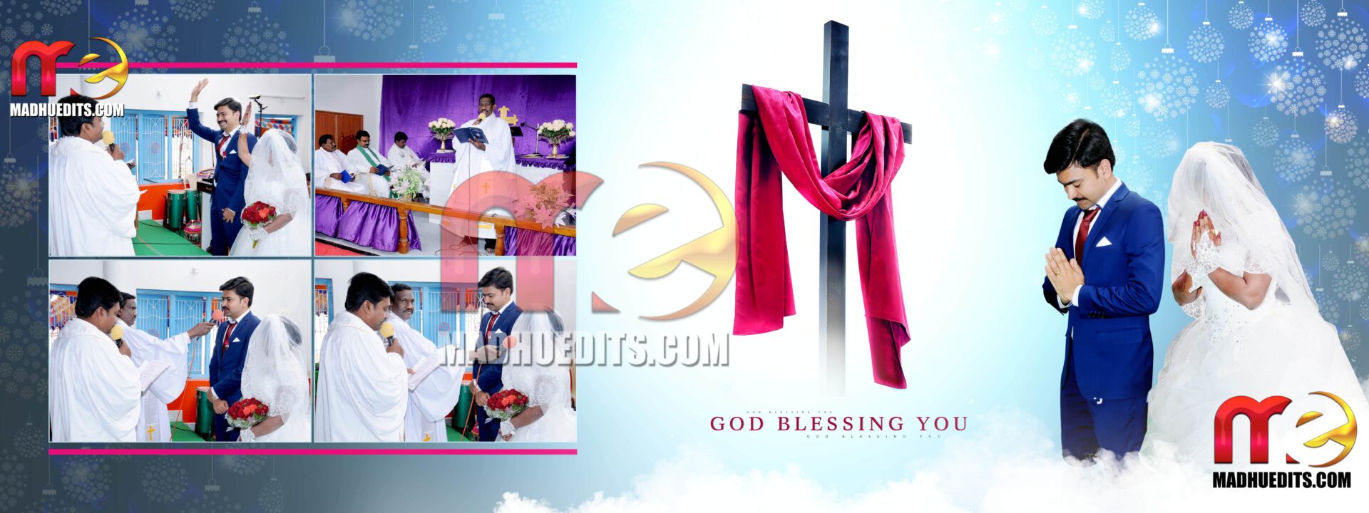 CHRISTIAN WEDDING ALBUM PSD - 90+ TEMPLATES - MadhuEdits