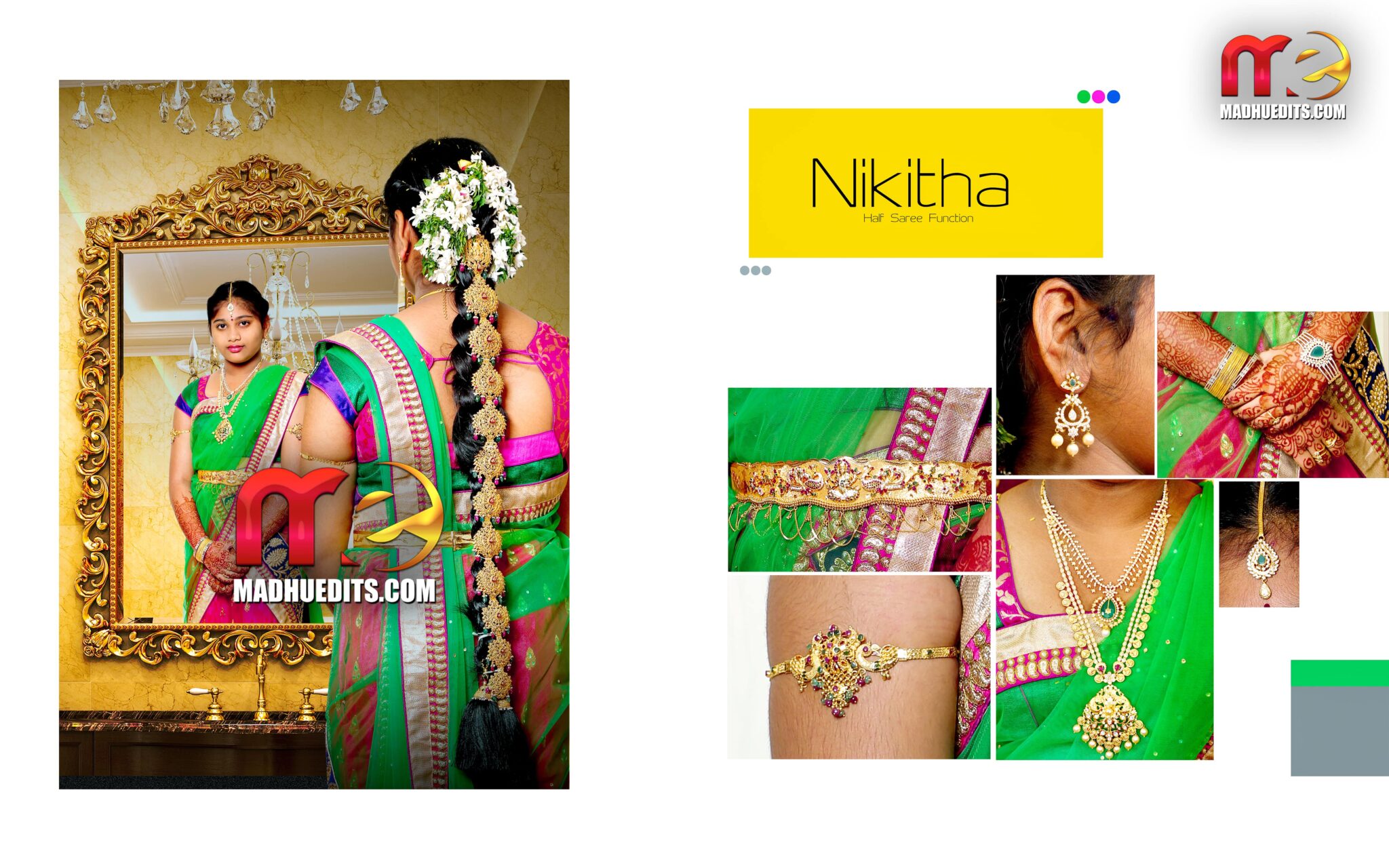 250+ SAREE CEREMONY - ALBUM PSD TEMPLATES - MadhuEdits