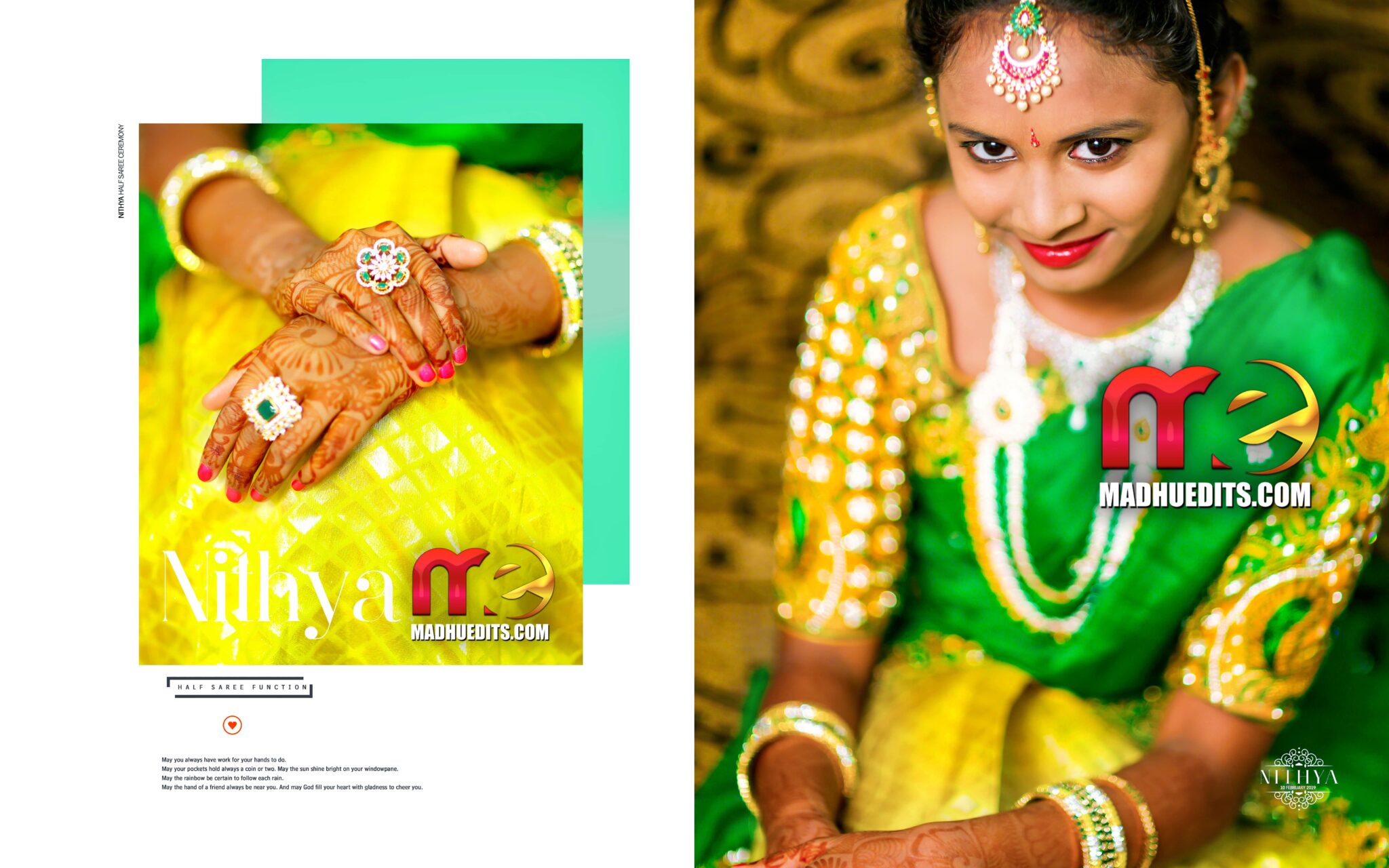 250+ SAREE CEREMONY - ALBUM PSD TEMPLATES - MadhuEdits