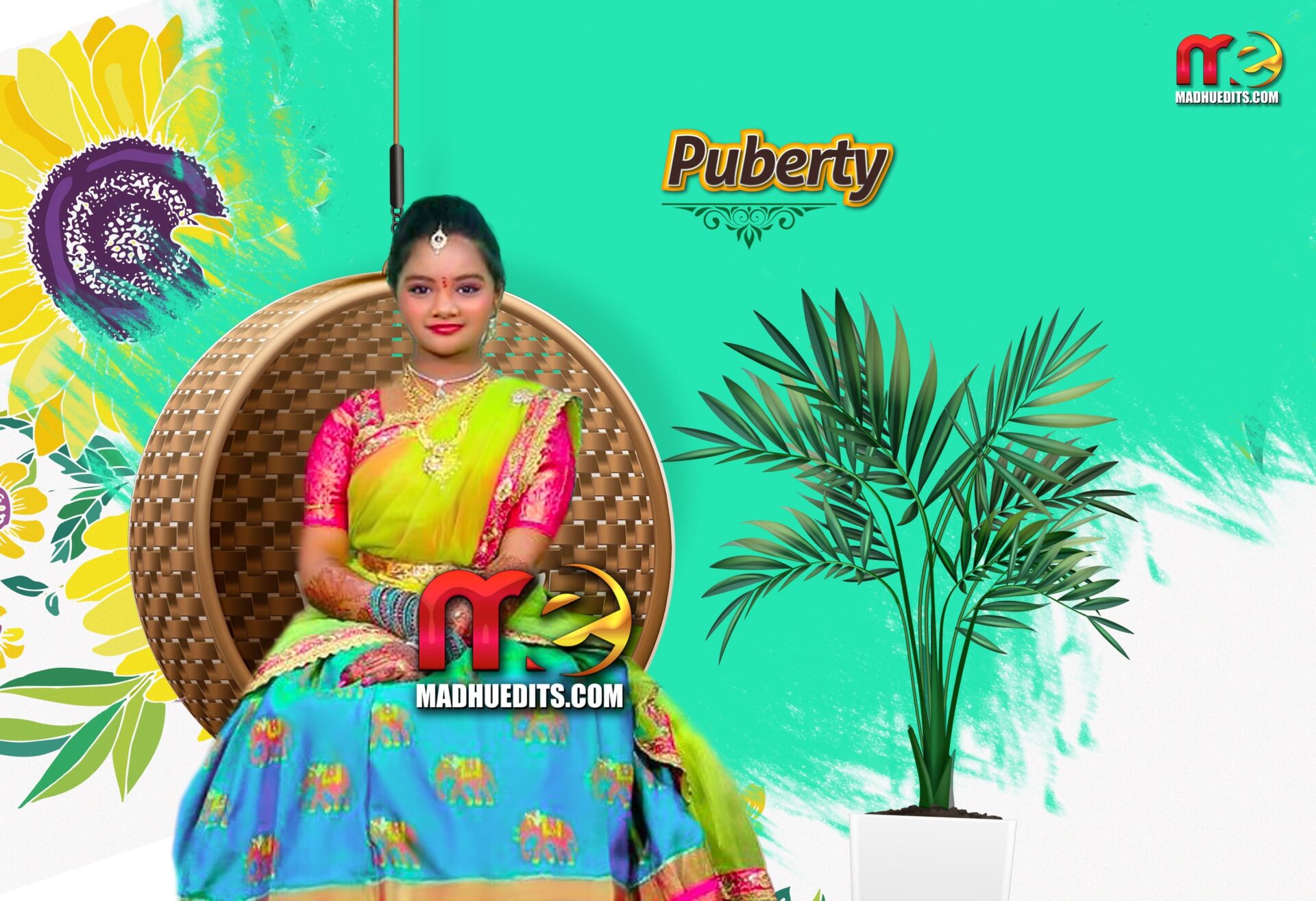 LATEST PUBERTY CEREMONY ALBUM PSD TEMPLATES - MadhuEdits