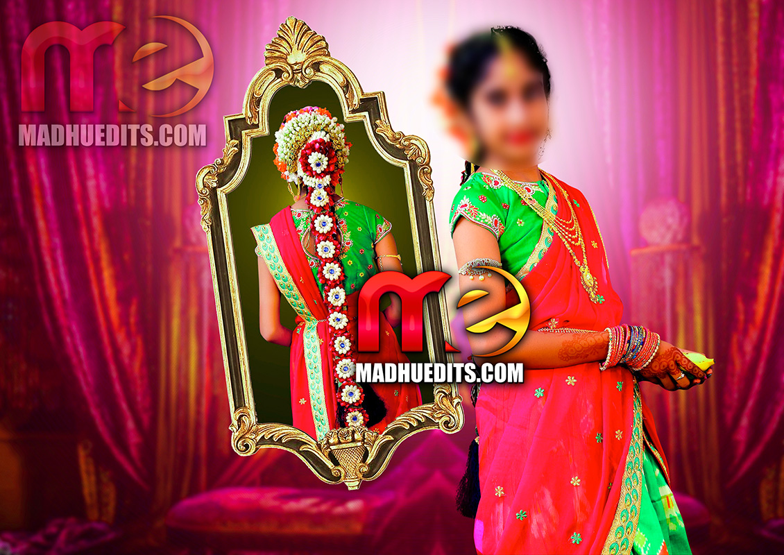 Half Saree Function- Latest PSD Templates - MadhuEdits