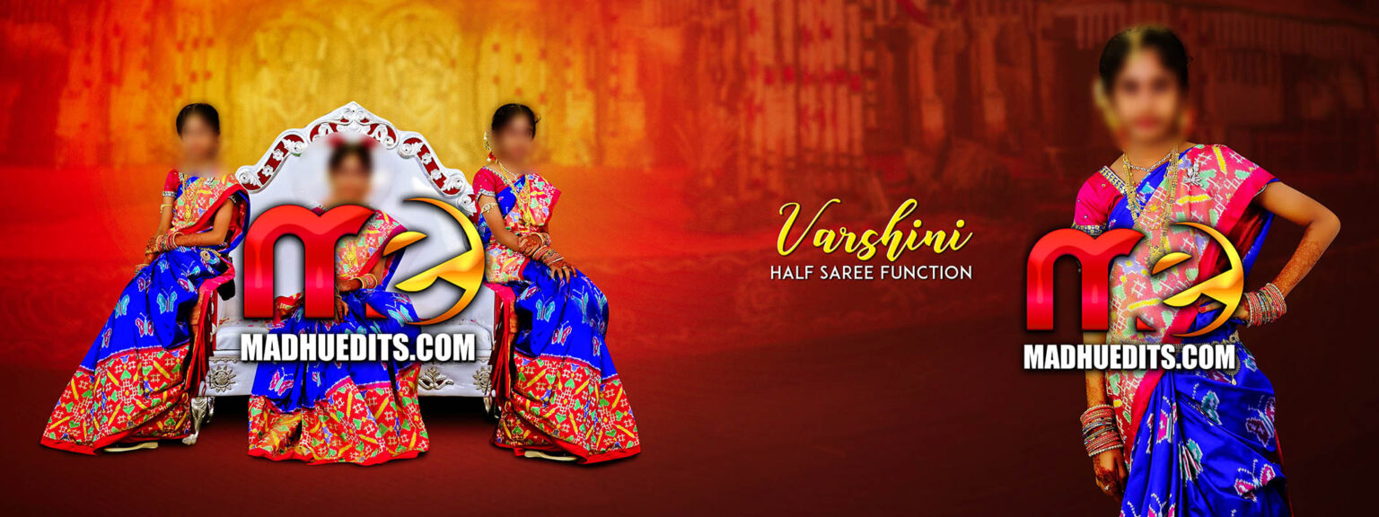 Half Saree Function- Latest PSD Templates - MadhuEdits