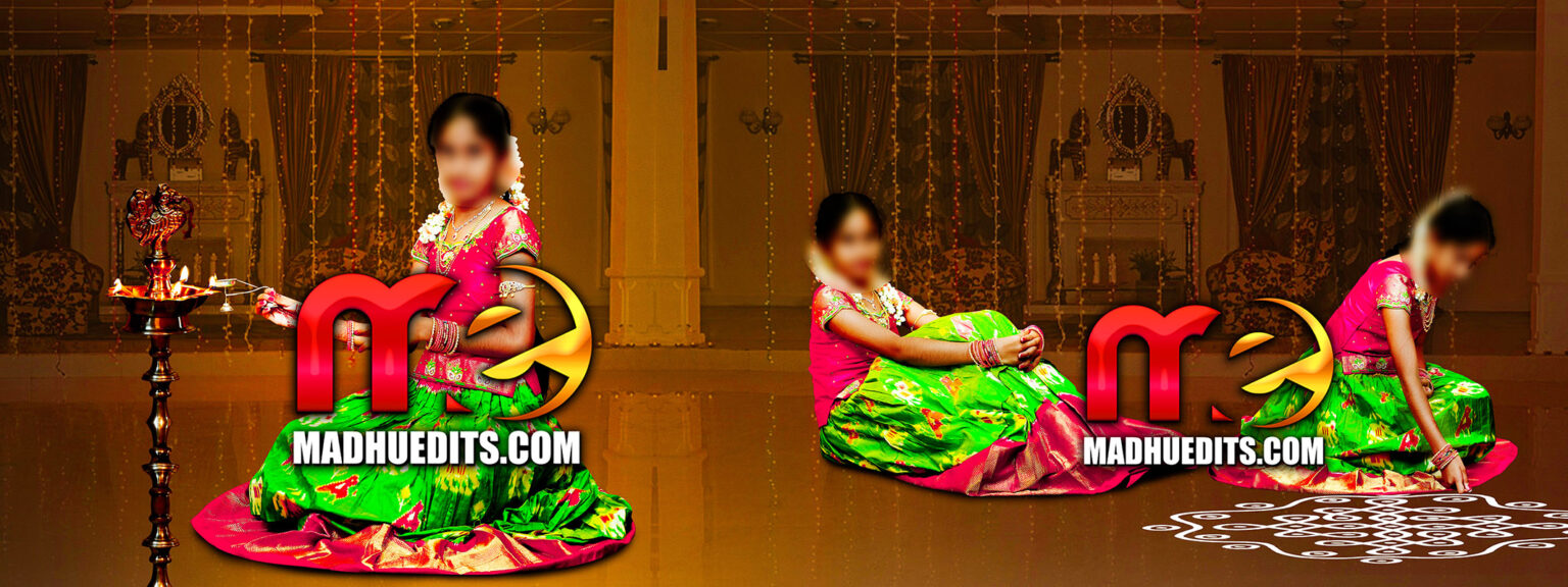 Half Saree Function- Latest PSD Templates - MadhuEdits