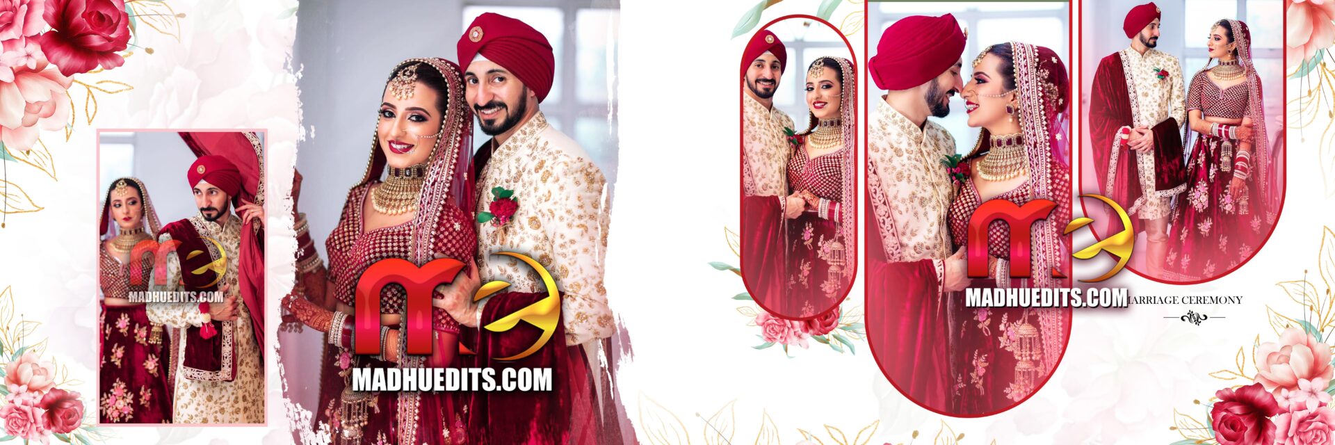 100+ NEW FLORAL WEDDING ALBUM PSDS - MadhuEdits
