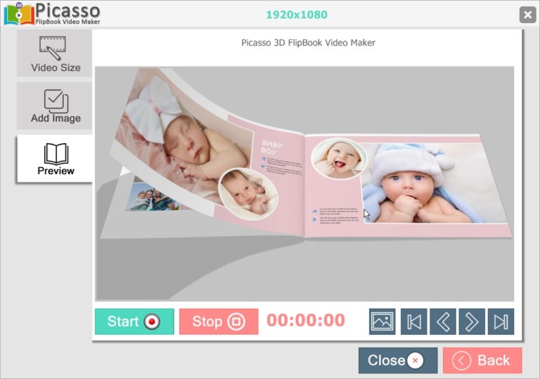 Picasso 3D FlipBook Video Maker Software - MadhuEdits