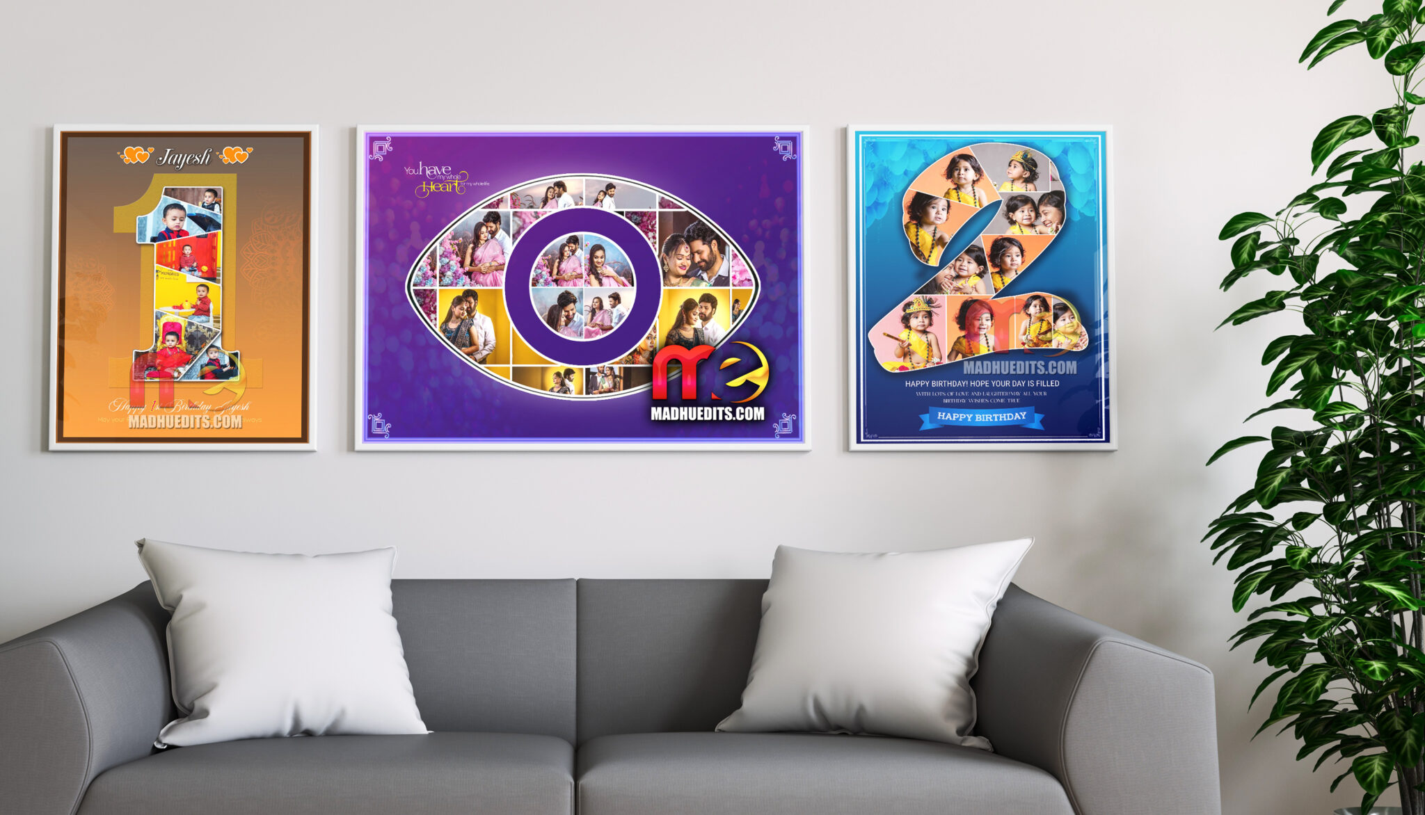 100+ Photo Collage PSD Templates Bundle Pack - MadhuEdits