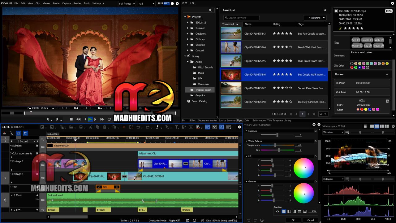 EDIUS 11 PRO - No.1 Video Editing Software Lifetime - MadhuEdits