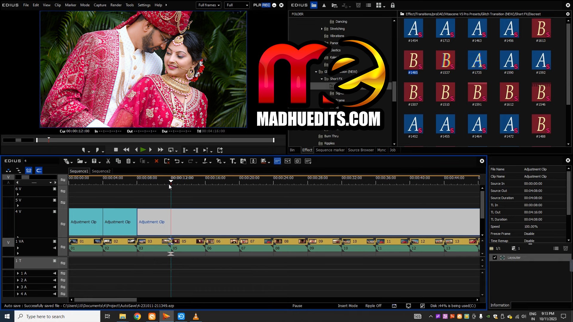 EDIUS 11 PRO - No.1 Video Editing Software Lifetime - MadhuEdits