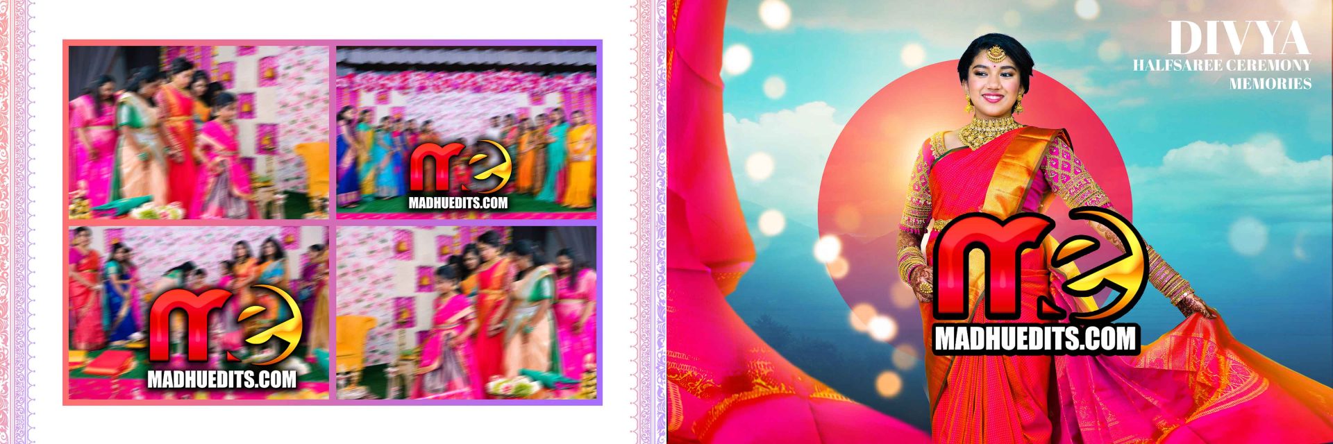 12X36 TRADITIONAL HALF SAREE ALBUM DESIGN PSDS - MadhuEdits