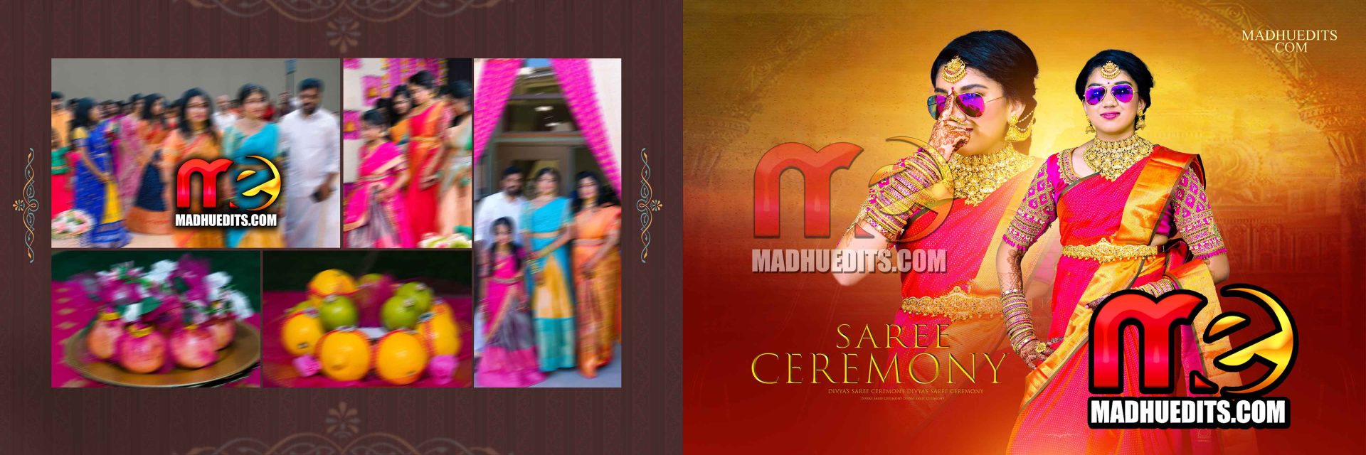 12X36 TRADITIONAL HALF SAREE ALBUM DESIGN PSDS - MadhuEdits