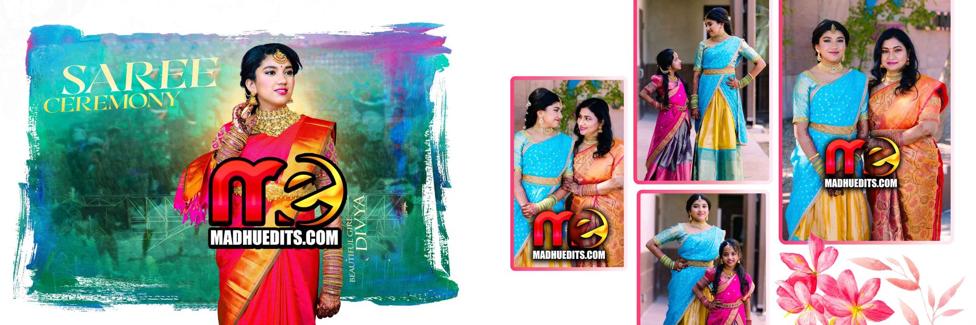 12X36 TRADITIONAL HALF SAREE ALBUM DESIGN PSDS - MadhuEdits