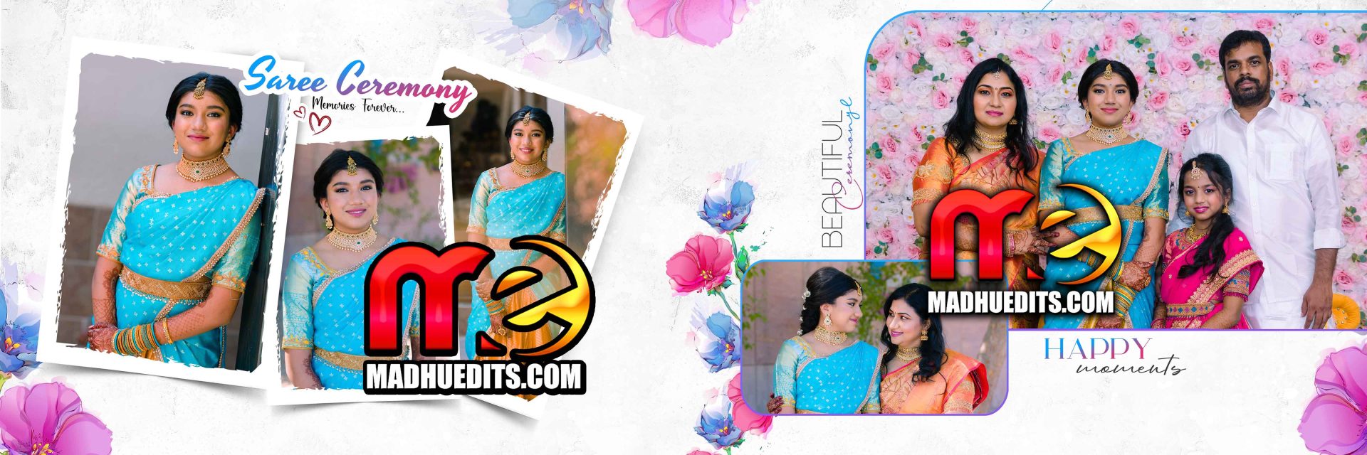 12X36 TRADITIONAL HALF SAREE ALBUM DESIGN PSDS - MadhuEdits