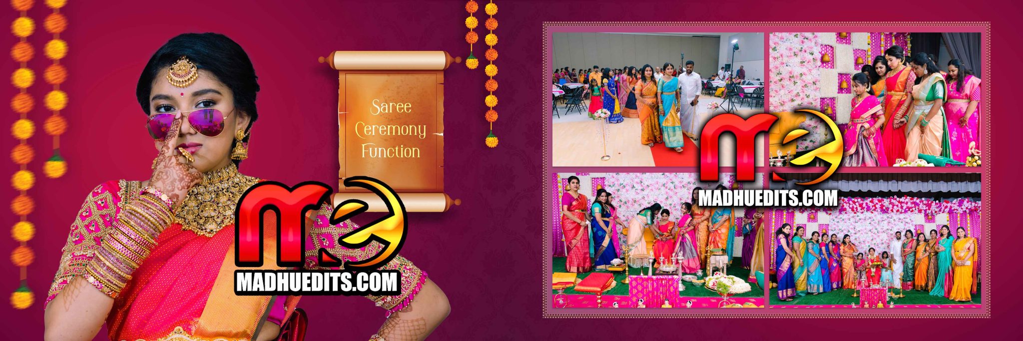 12X36 TRADITIONAL HALF SAREE ALBUM DESIGN PSDS - MadhuEdits