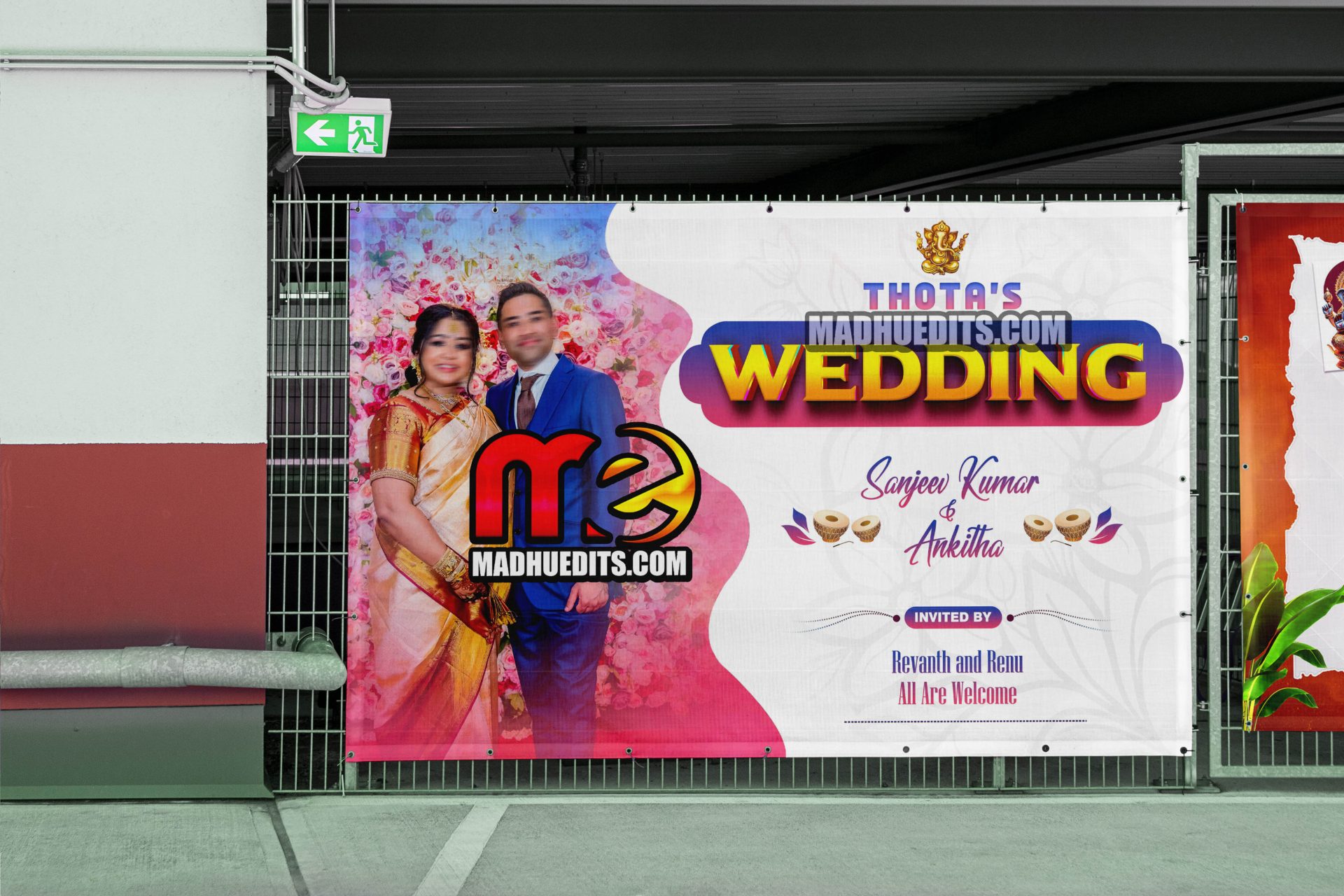 Telugu Wedding Flex Design PSDs - Latest Banners - MadhuEdits
