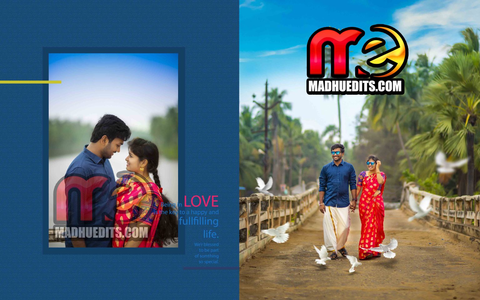 15x24 Pre Wedding Album PSD - MadhuEdits