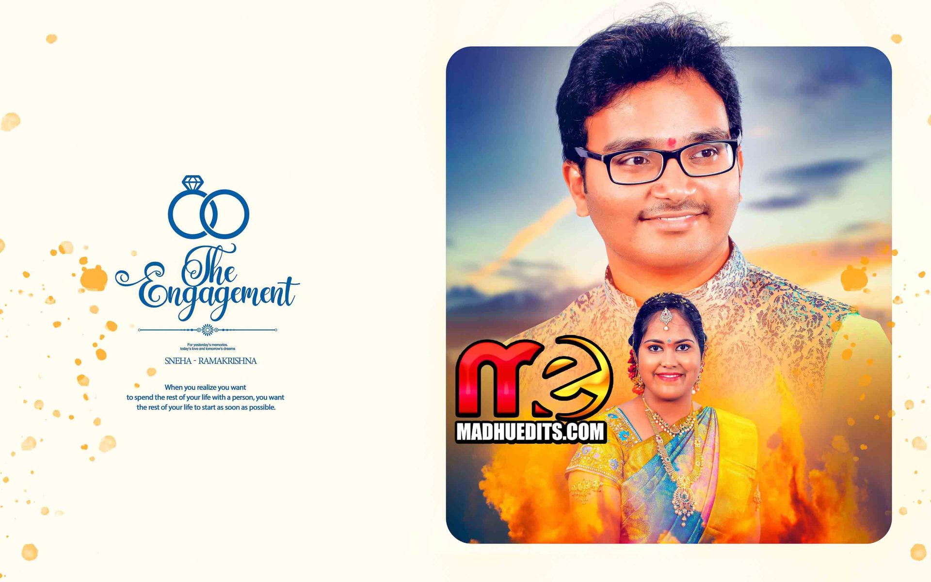 Enagaement+Wedding+Reception New Album PSD Bundle - MadhuEdits